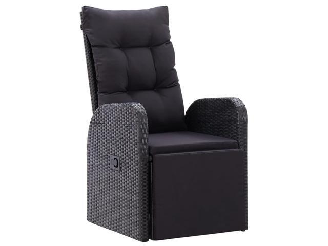 Click here for vidaXL Reclining Garden Chair with Cushion Poly Ra... prices