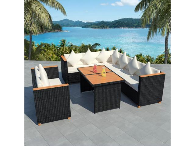 Click here for vidaXL Patio Furniture Set 5 Piece Outdoor Sofa an... prices