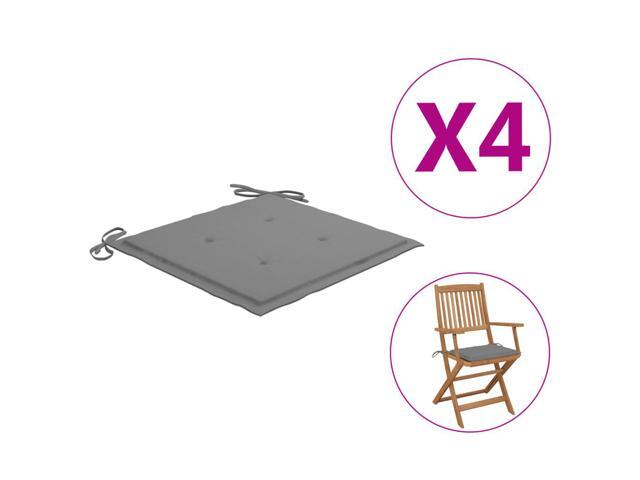 Click here for vidaXL Garden Chair Cushions 4 pcs Grey 40x40x4 cm... prices
