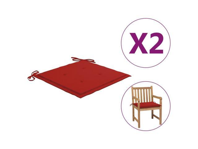 Click here for vidaXL Garden Chair Cushions 2 pcs Red 50x50x4 cm... prices