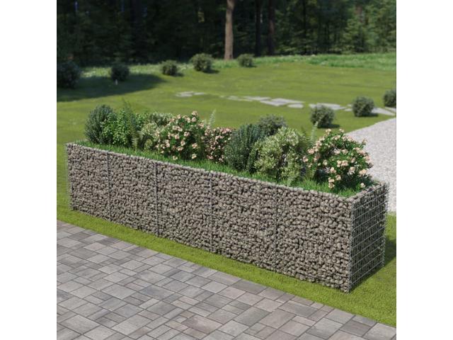 Click here for vidaXL Gabion Raised Bed Galvanized Steel 177.2 Ra... prices