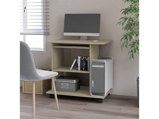 Click here for vidaXL Computer Desk Sonoma Oak Engineered Wood Wo... prices