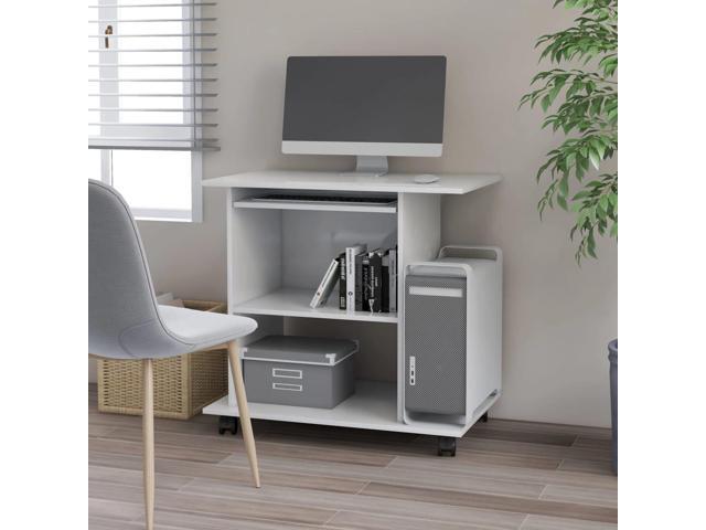 Click here for vidaXL Computer Desk White Engineered Wood Office... prices