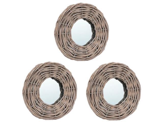 Click here for vidaXL Mirror Natural Rattan Wicker 5.9 in Diamete... prices