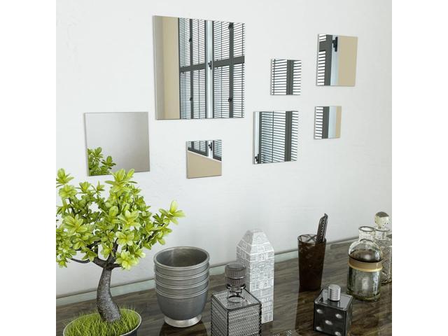 Click here for vidaXL Mirror Tiles Mirror Sheets Wall Bathroom Ha... prices
