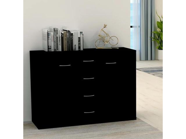 Click here for vidaXL Sideboard Black 34.6x11.8x25.6 Chipboard St... prices