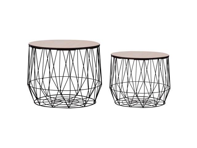 Click here for vidaXL Coffee Table 2 Pcs Round End Sofa Table Liv... prices