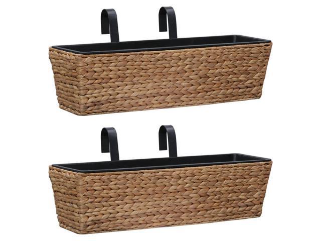 Click here for vidaXL 2x Garden Planters Water Hyacinth Outdoor R... prices