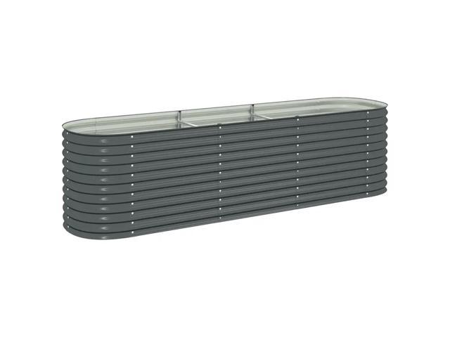 Click here for vidaXL Garden Raised Bed 126x31.5x31.9 Galvanized... prices