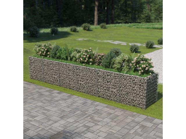 Click here for vidaXL Gabion Raised Bed Galvanized Steel 212.6 Ra... prices