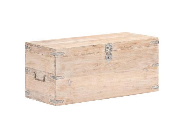 Click here for vidaXL Solid Acacia Wood Chest Bench Hall Wooden C... prices
