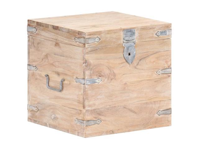 Click here for vidaXL Solid Acacia Wood Chest 15.7 Storage Box Be... prices