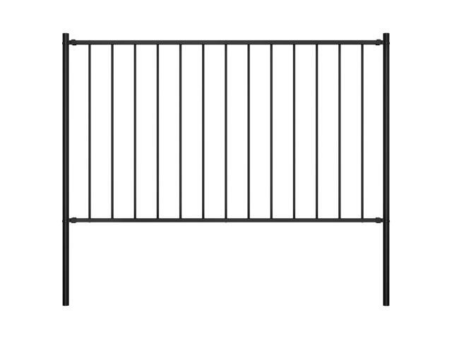 Click here for vidaXL Fence Panel with Posts Powder-coated Steel... prices