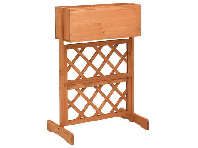 Click here for vidaXL Planter Flower Box Trellis Raised Bed Outdo... prices