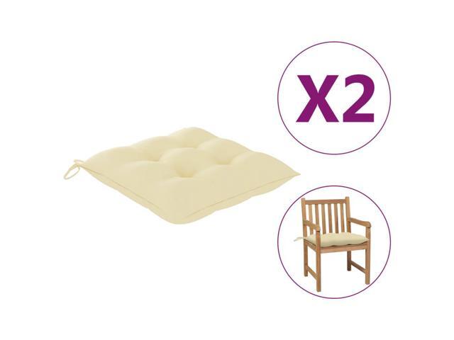 Click here for Chair Cushions 2 pcs Cream White 19.7x19.7x2.8 Oxf... prices
