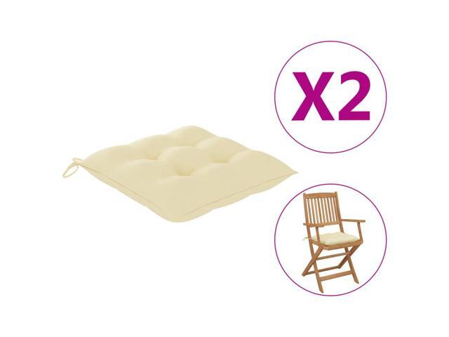 Click here for vidaXL Chair Cushions 2 pcs Cream White 15.7x15.7x... prices