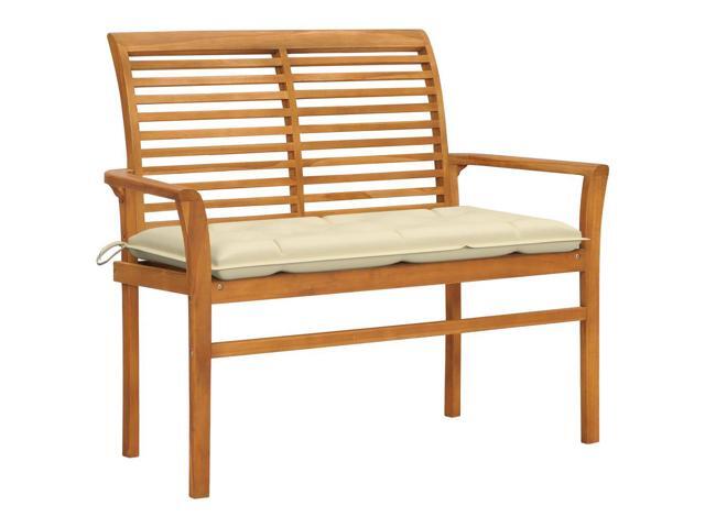 Click here for vidaXL Outdoor Patio Bench Garden Bench with Cream... prices
