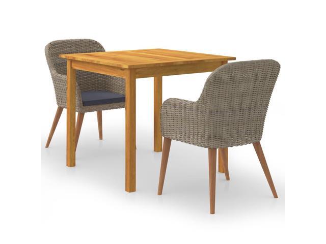 Click here for vidaXL Patio Dining Set 3 Piece Outdoor Table and... prices