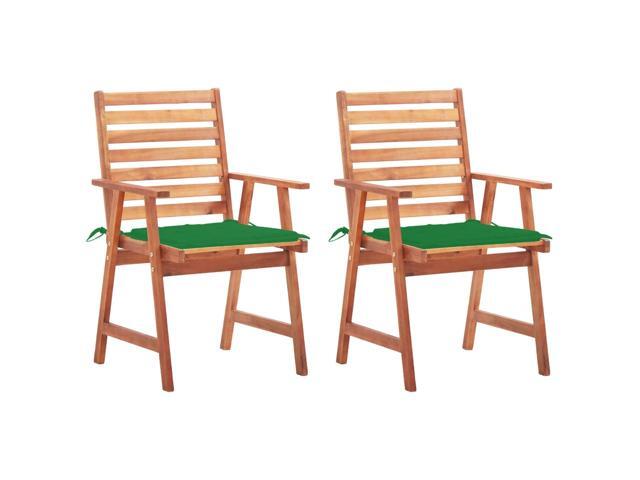 Click here for vidaXL Patio Dining Chairs 2 Pcs Outdoor Chair wit... prices