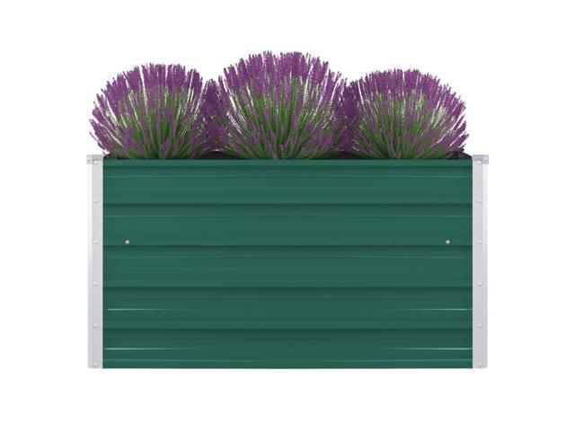 Click here for vidaXL Raised Garden Bed Galvanized Steel Green Pl... prices