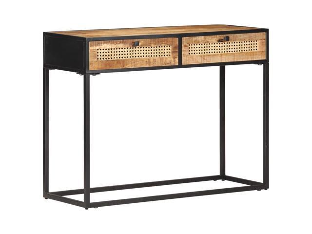 Click here for vidaXL Console Table 39.4x13.8x29.5 Rough Mango Wo... prices