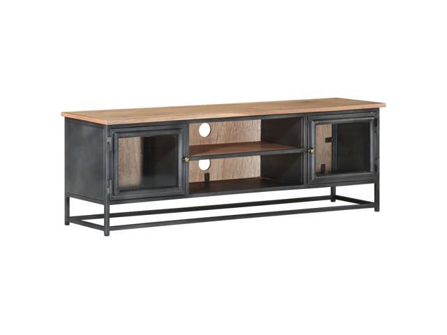 Click here for vidaXL TV Cabinet Gray 47.2x11.8x15.7 Solid Acacia... prices