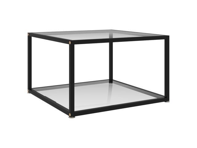 Click here for vidaXL Coffee Table Transparent 23.6 Tempered Glas... prices