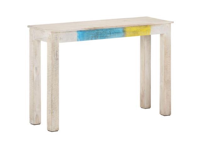 Click here for vidaXL Console Table White 45.3x13.8x30.3 Rough Ma... prices