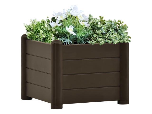 Click here for vidaXL Garden Raised Bed PP Mocha Outdoor Planters... prices