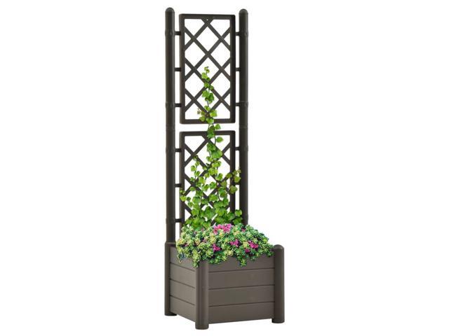 Click here for vidaXL Garden Planter with Trellis 16.9x16.9x55.9... prices