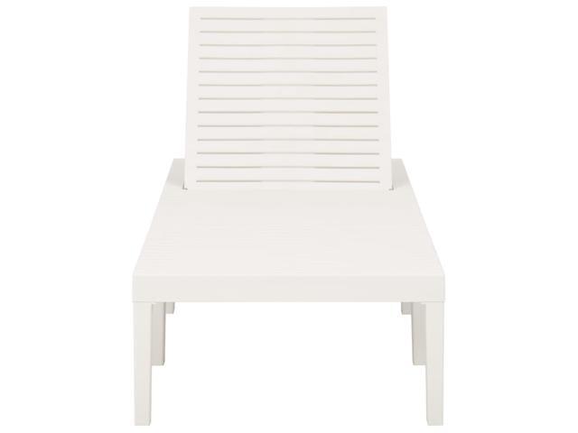 Click here for vidaXL Sun Lounger Plastic White prices