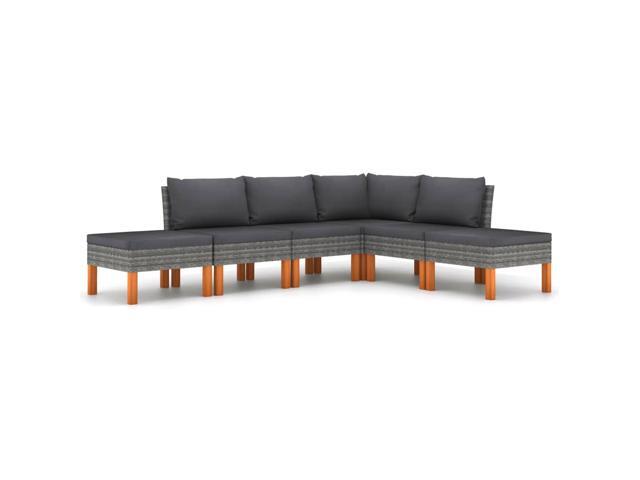 Click here for vidaXL Patio Lounge Set 6 Piece Sectional Sofa Cou... prices
