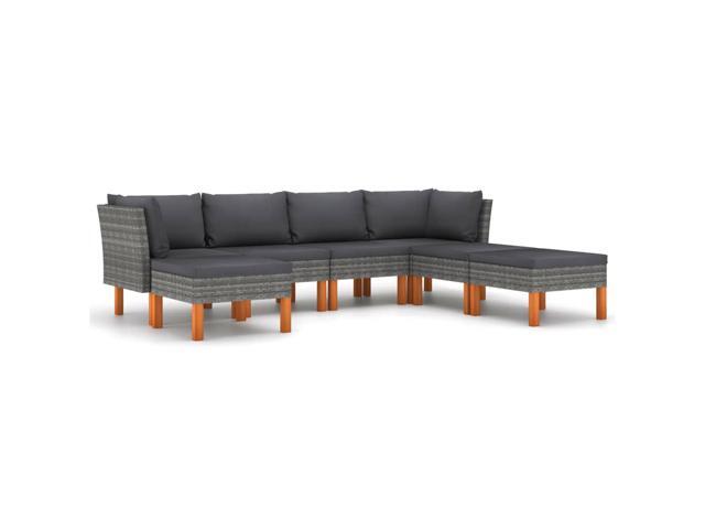 Click here for vidaXL Patio Lounge Set 7 Piece Sectional Sofa Cou... prices