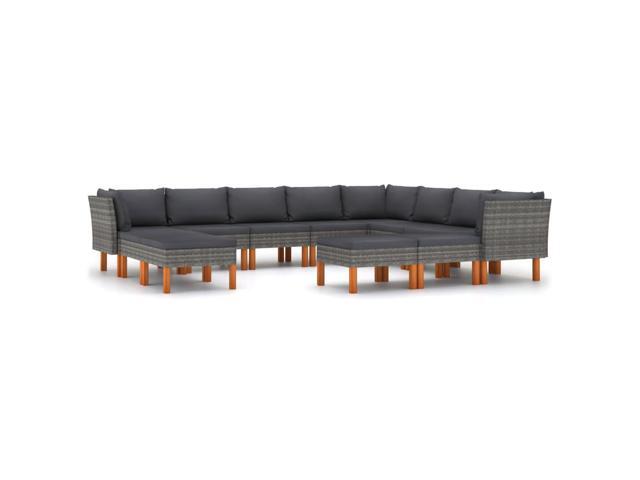 Click here for vidaXL Patio Lounge Set 12 Piece Sectional Sofa Co... prices