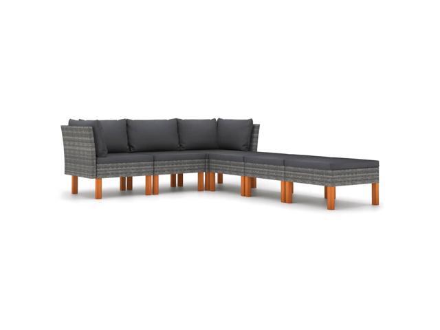 Click here for vidaXL Patio Lounge Set 6 Piece Sectional Sofa Cou... prices