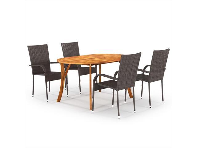 Click here for vidaXL Patio Dining Set Outdoor Dining Set Table a... prices