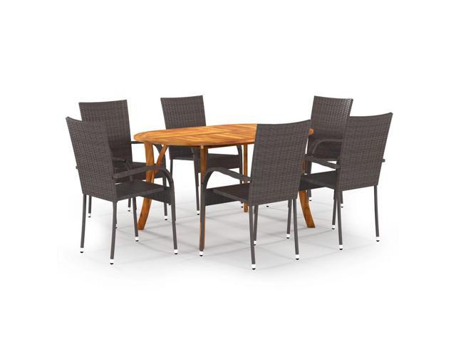 Click here for vidaXL Patio Dining Set Outdoor Dining Set Table a... prices