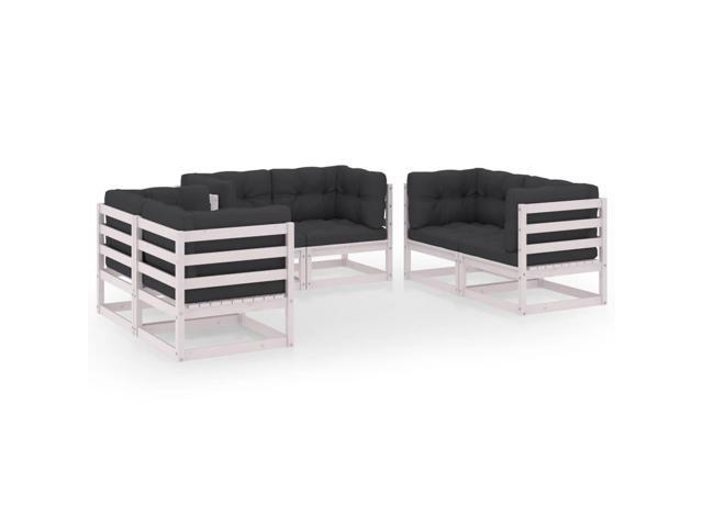 Click here for vidaXL Solid Pinewood Patio Lounge Set with Cushio... prices