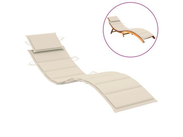 Click here for vidaXL Sun Lounger Cushion Cream 73.2x22.8x1.2 prices