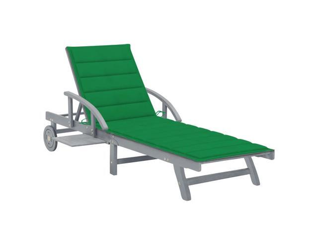 Click here for vidaXL Patio Sun Lounger with Cushion Solid Acacia... prices