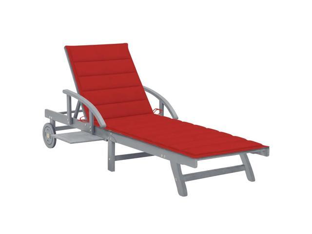 Click here for vidaXL Patio Sun Lounger with Cushion Solid Acacia... prices