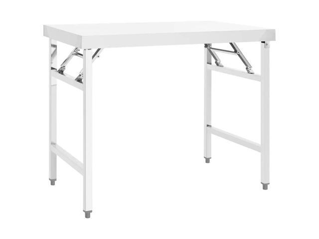 Click here for vidaXL Kitchen Folding Work Table Stainless Steel... prices