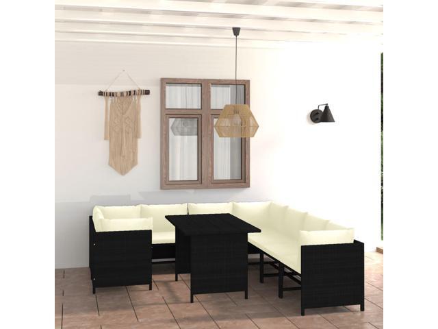 Click here for vidaXL Patio Lounge Set 9 Piece Sectional Sofa wit... prices