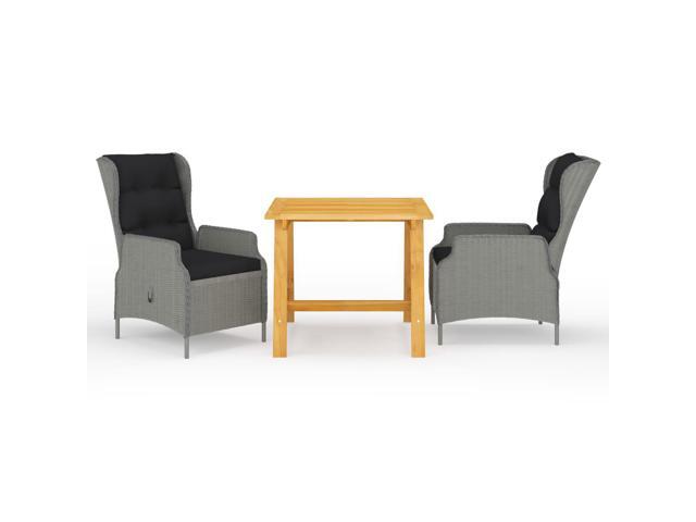 Click here for vidaXL Patio Dining Set 3 Piece Table and Chairs C... prices