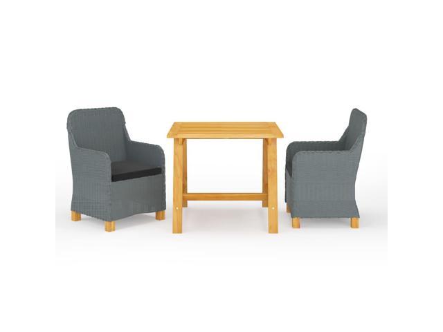 Click here for vidaXL Patio Dining Set 3 Piece Table and Chairs C... prices