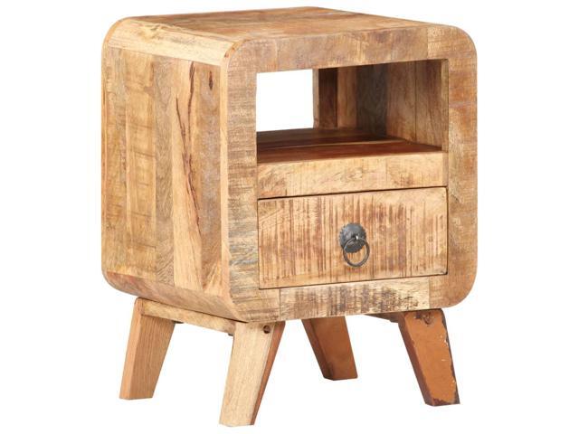 Click here for vidaXL Rough Mango Wood Bedside Cabinet Nightstand... prices