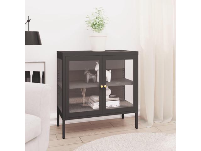 Click here for vidaXL Sideboard Anthracite 27.6 Steel and Glass S... prices