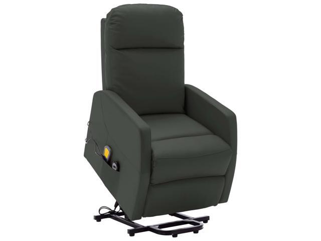 Click here for vidaXL Stand-up Massage Recliner Anthracite Faux L... prices