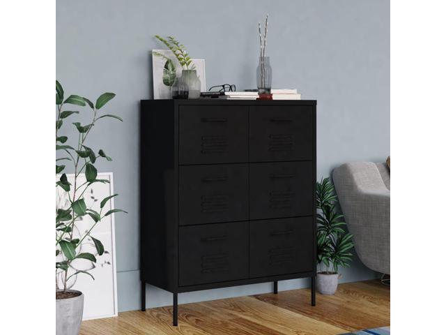Click here for vidaXL Drawer Cabinet Olive Green Steel Sideboard... prices