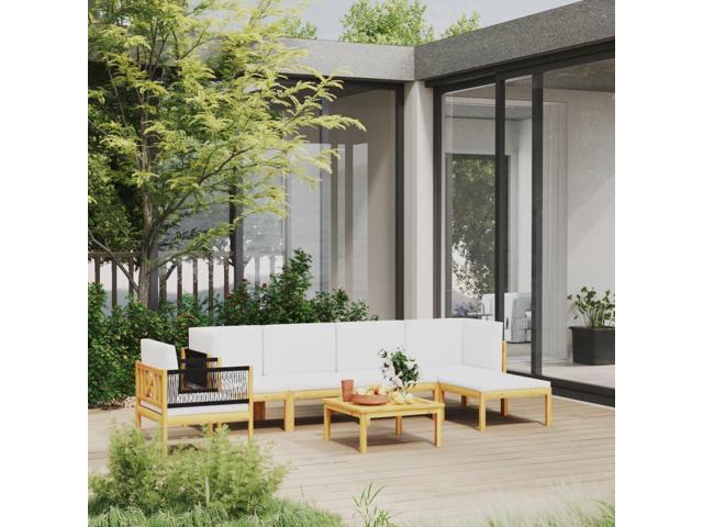 Click here for vidaXL Patio Lounge Set 7 Piece Sofa with Cushions... prices